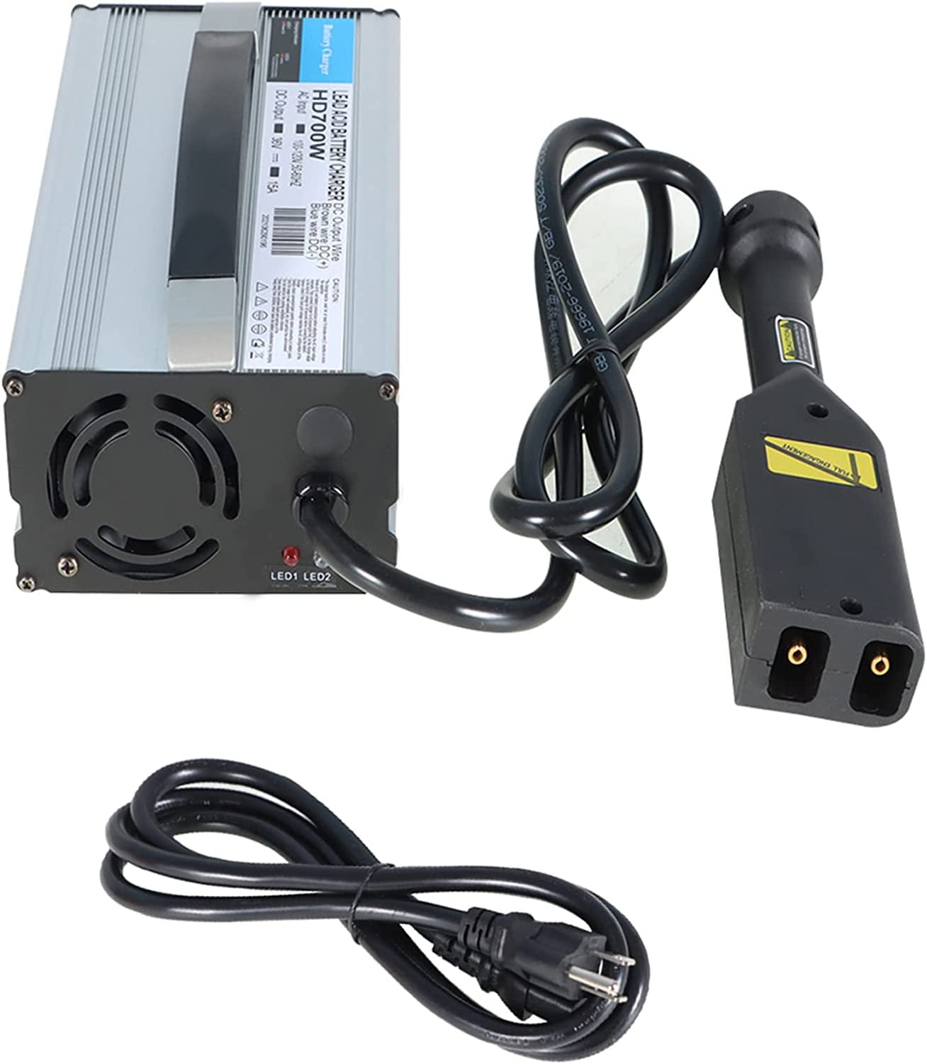 SEBLAFF 36 Volt 15 Amp Battery Charger with D Style Powerwise Handle ...