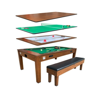Triumph 3-in-1 Multigame Air Hockey, Billiards Pool and Table Tennis ...