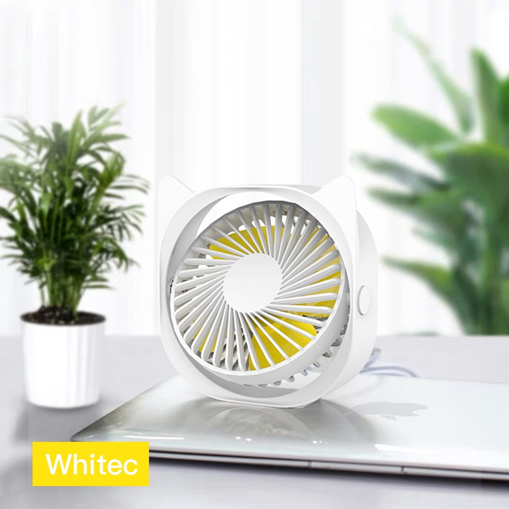 Topcobe Portable Fan, 3-Speed 360° Rotation Mini Desk Fans, USB-Powered ...