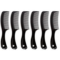 Travel Size Wide-Tooth Handle Comb, 6.5" Long, Black (6 Pack) - Walmart.com
