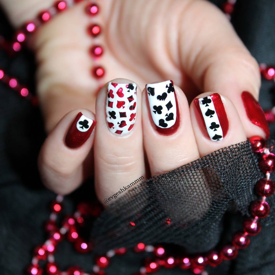Playing Card Nail Art