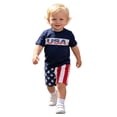 CAIXIA 4th Of July Toddler Girl Outfit America 250 Flag Boys 4th Of ...