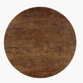 Arthur Coffee Table - 35.5" Round - Drum Shaped Sandblasted Mango Wood ...