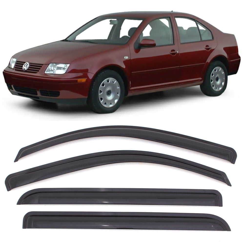 Ikon Motorsports Window Visors Windshield Fit 99-05 VW Jetta IV A4 Typ ...