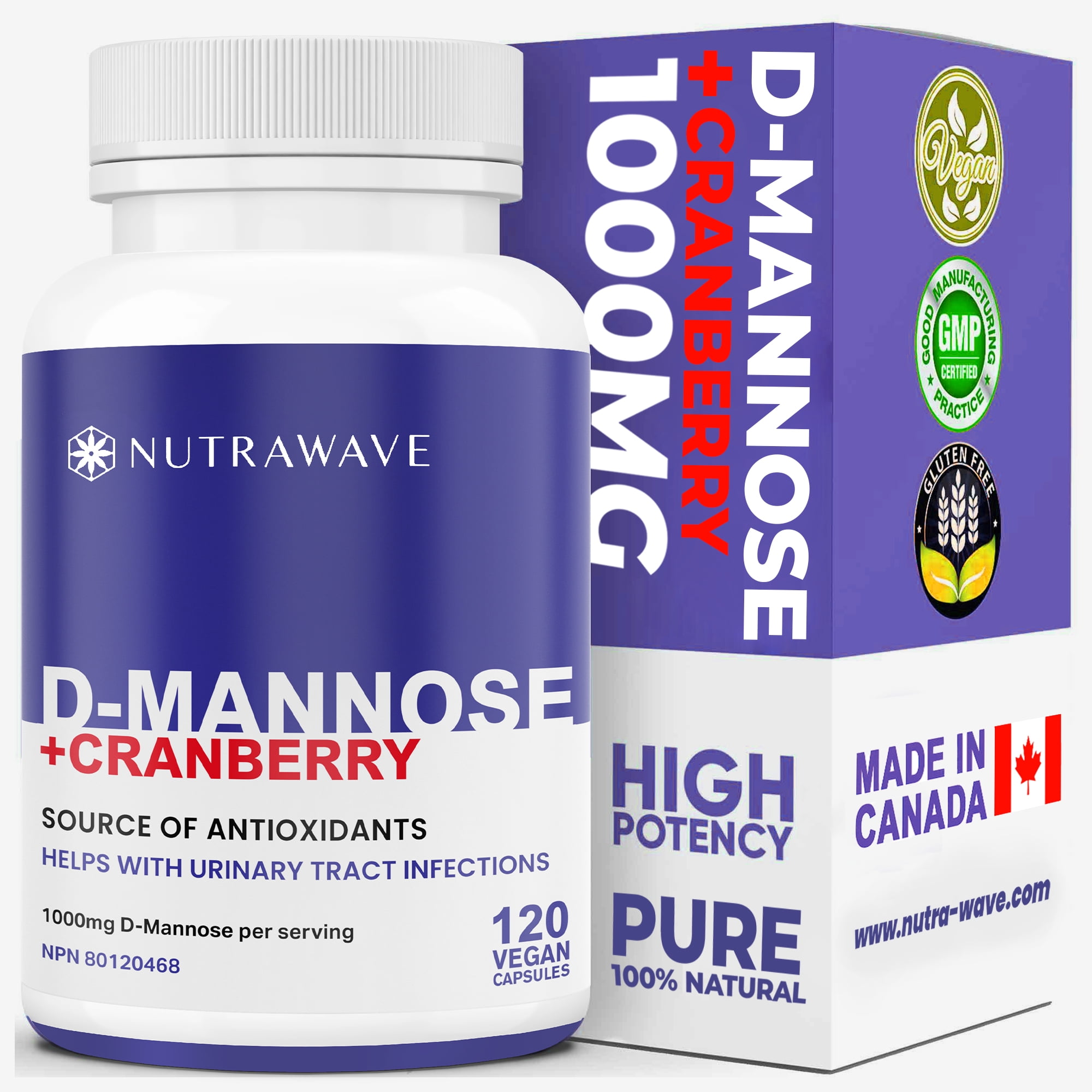 Click here for Nutrawave D-Mannose With Cranberry 1000mg - Urinar... prices