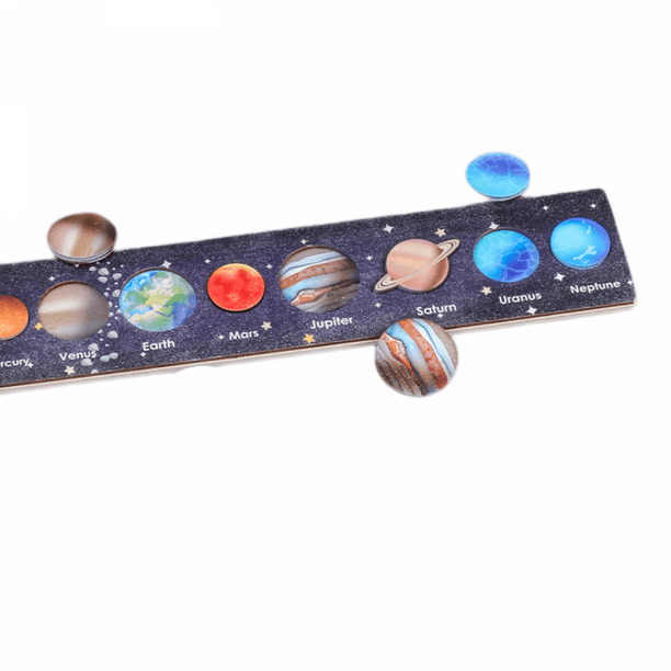 SAYDY Wooden Puzzles for Toddlers, Space Puzzle for Solar System ...