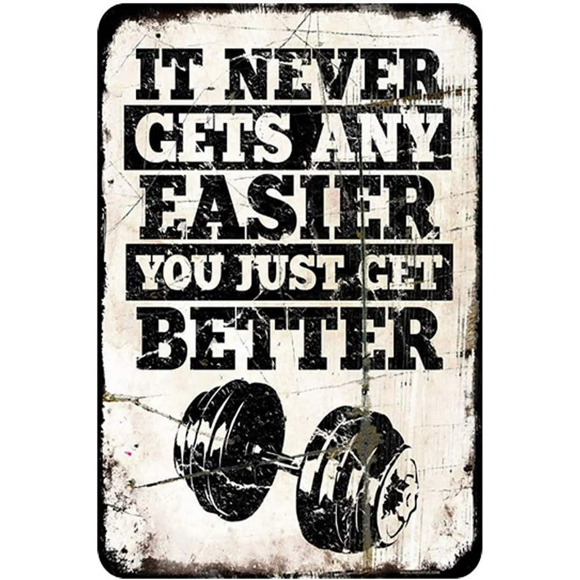 Click here for Yyiuuk 8 X 12 In Metal Tin Sign - Gym Motivation M... prices