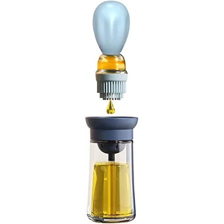 Oil Dispenser Bottle and Silicone Brush 2 in 1, Silicone Dropper ...