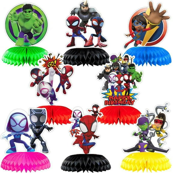 Spider-Man 'Spider Sense' Deluxe Punch-Out Table Decoration Book (91pc ...
