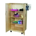 Wood Designs Mobile Storage Cabinet for Daycare and Classroom with ...