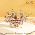 Rolife 3D Wooden Puzzle Sailing Ship DIY: Craft Hobby for Kids & Adults ...