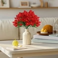 Sunset Red Artificial Bouquet, Hydrangea Flowers for Home Table ...