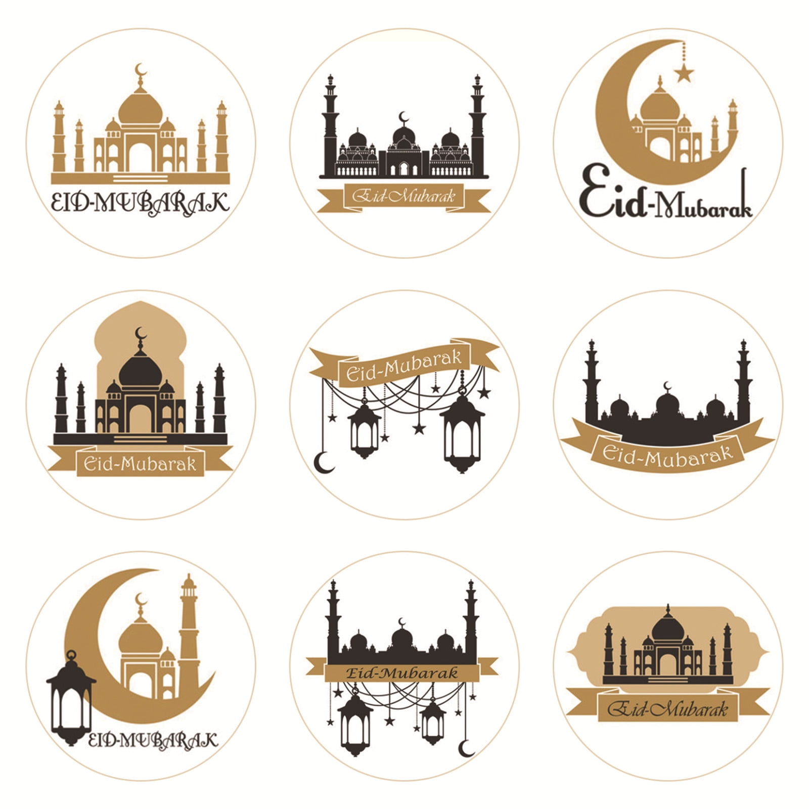 Ramadan Kareem Stickers, Eid Mubarak Stickers, Ramadan Labels Adhesive ...