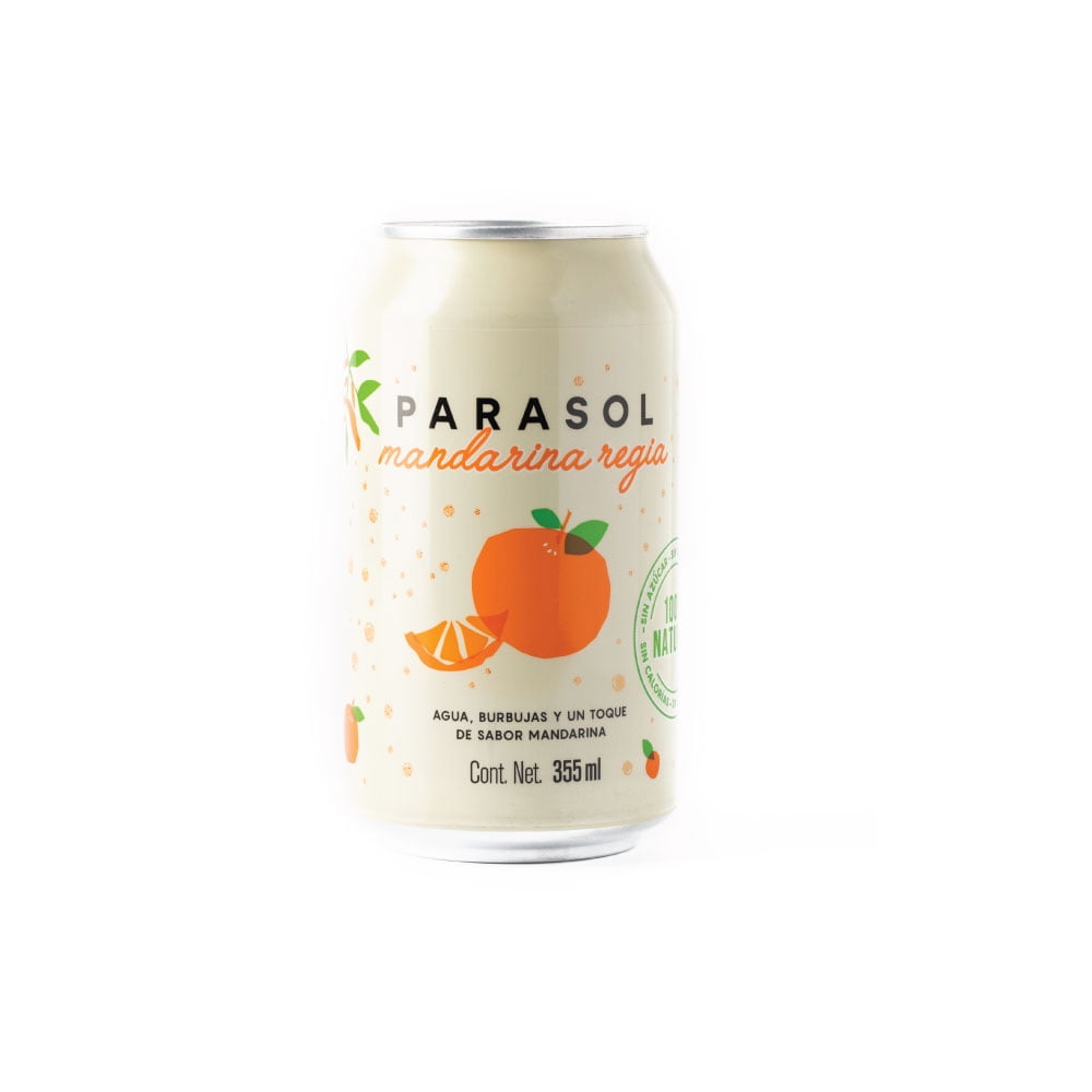 AGUACARBONATADA PARASOL SABOR MANDARINA REGIA 355 ML Parasol Parasol ...