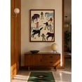 Affixzi Western Folk Art Print, Cowboy Horse Wall Art, Mid Century ...
