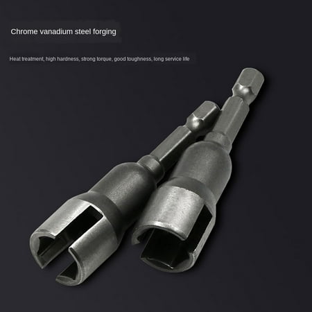 6.35Mm Hex Shank Socket Adapter Nut Socket Wrench Slotted Butterfly ...