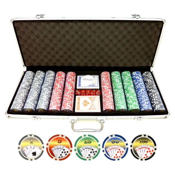 11.5g 500pc Royal Flush Poker Chips Set - Walmart.com - Walmart.com