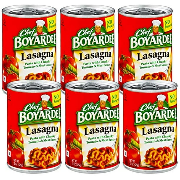 Chef Boyardee, Lasagna, 15Oz Can (Pack Of 6) - Walmart.com