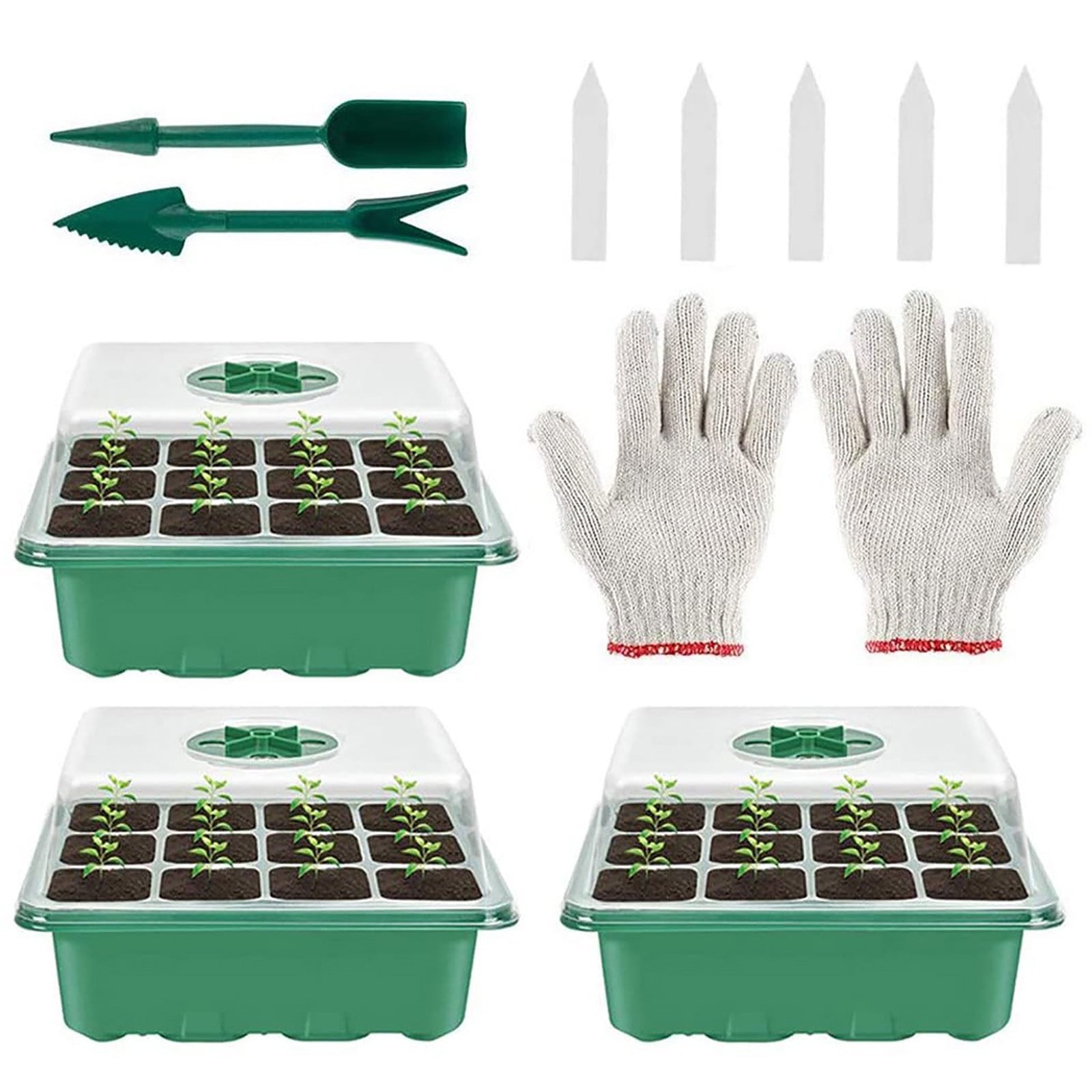 3 Piece Indoor Greenhouse Propagation Mini Greenhouse Propagation Set ...