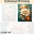 TISHIRON 16x20 inch Canvas Wall Art, Abstract Oil Flowers, Paint by Numbers Kit for Adults, Home ...