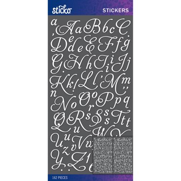 144 Pcs A-Z Letters Alphabet Stickers, Self Adhesive Uppercase and ...