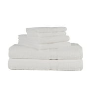 SPRINGFIELD LINEN 6 Piece Set Bath Towel Towel Blue 2 Bath Towel, 2 ...