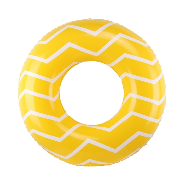 10Leccion Large Inflatable Pool Tubes, Big Yellow Toys with Handles ...