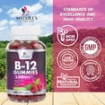 Nature's Nutrition B12 Gummies 3000 mcg, Energy Metabolism, Immune ...