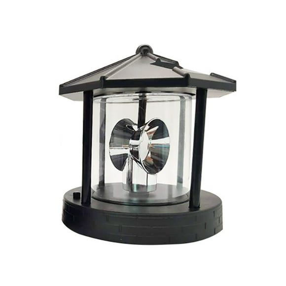 Solar Lighthouse Rotating Beacon