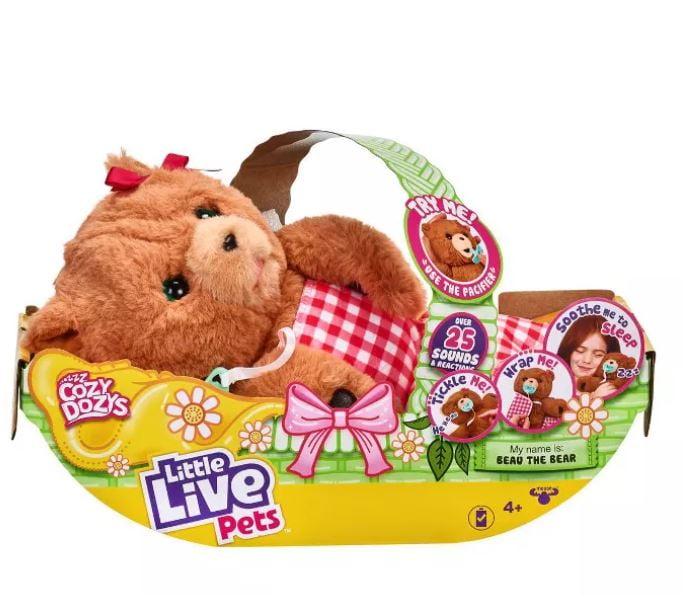 Little Live Pets Cozy Bozy Beua the Bear Interactive Plush - Walmart.com
