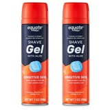Equate Sensitive Skin Shave Gel with Aloe 7 oz 2 Pack, Paraben Free for ...