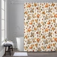 Cute Squirrels Shower Curtain for Bathroom, Fall Joyful Wildlife Oak ...