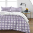 4 Piece Duvet Cover Set Full, Country Vintage Buffalo Check Soft ...