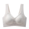 2PC Push Up Bra Transparent Shoulder Strap Cordless Backless Spongeless ...