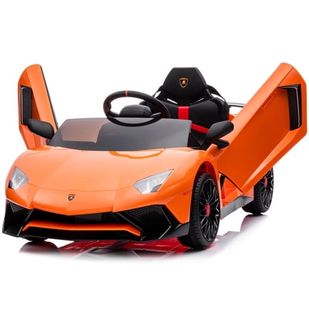 Kidzone Kids Electric Ride On 12V Licensed Lamborghini Aventador ...