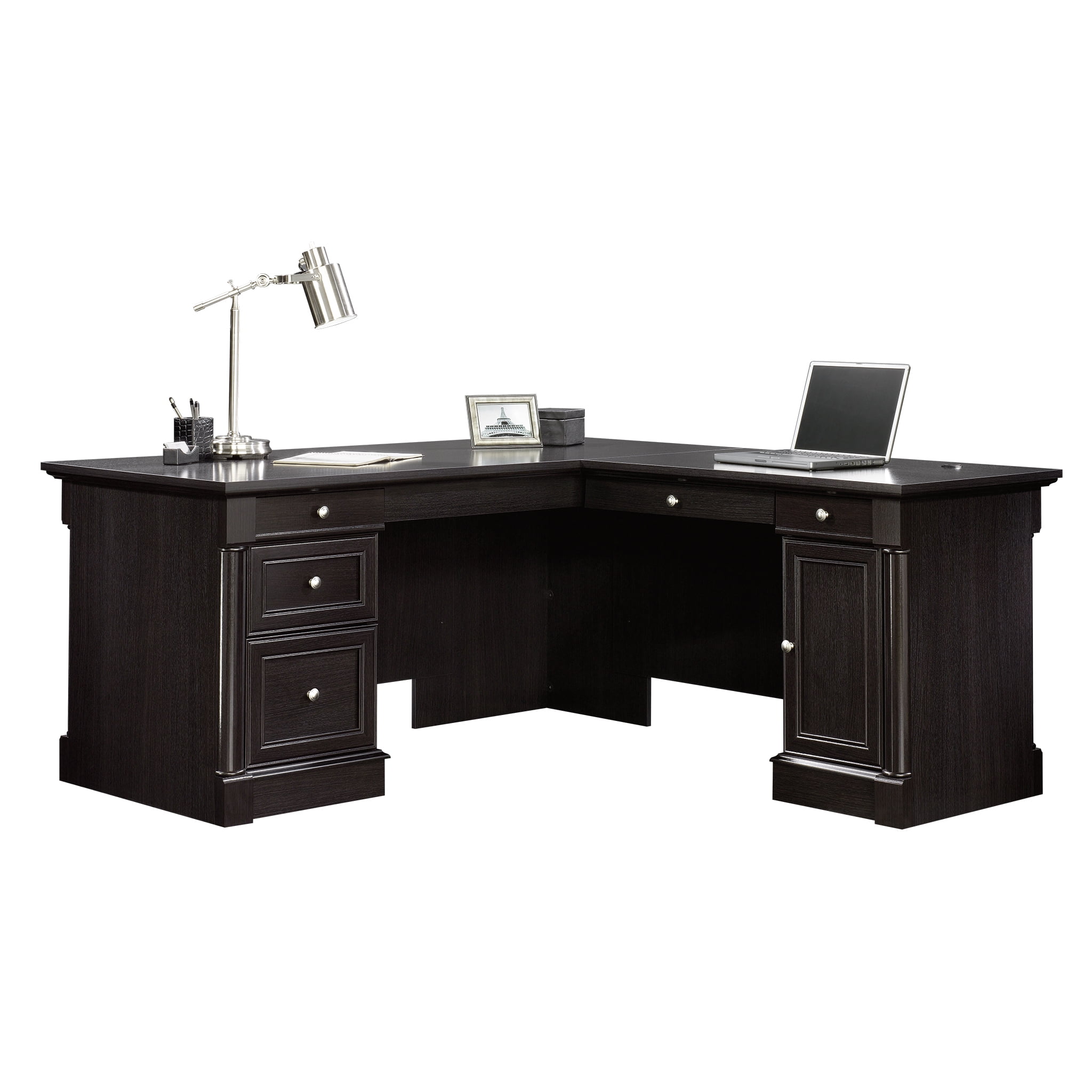 Buy Sauder L-Shaped Desk in Wind Oak Finish at Ubuy Nepal