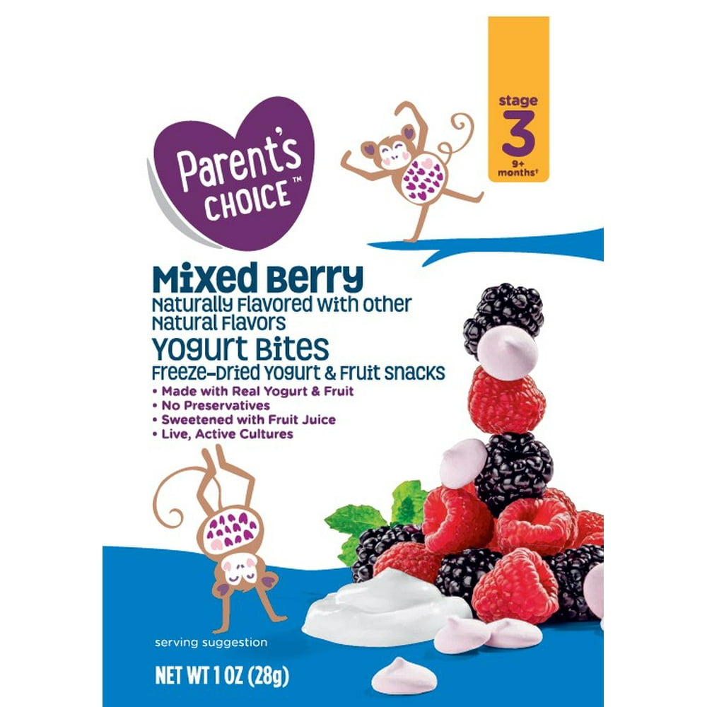 Parent's Choice Stage 3, Mixed Berry Baby Snack, 1 oz Pouch - Walmart ...