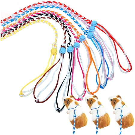 6 Pcs Hamster Harness Pet Gerbil Rat Mouse Hamster Harness Lead for ...