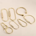 ANXPTIME Brass Screw Lock Keychain Clip Fashion Key Holders Clip D ...