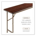 Alera Foldable Wood Table, Laminate Top, Steel Legs, 59.88w x 17.75d x ...