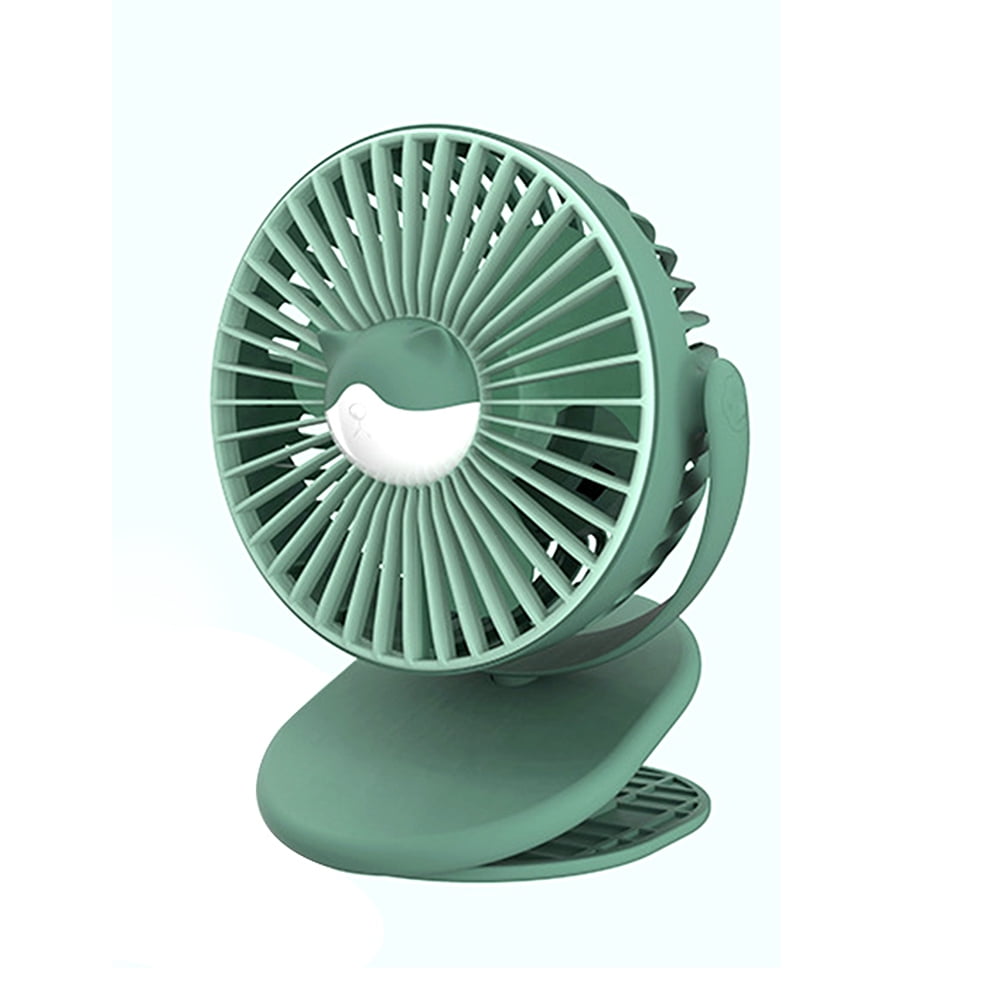Mini Fan USB Rechargeable Clip Fan Multi Pedestal Table Desk Fans 360 ...