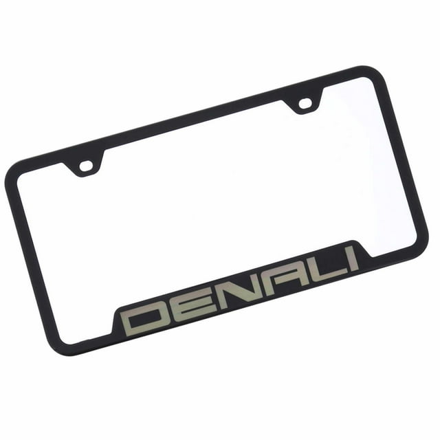 Au-TOMOTIVE GOLD Denali Laser Etched Cut-Out Frame - Black - Walmart.com