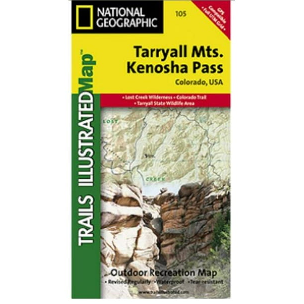 National Geographic TI00000105 Map Of Tarryall Mountains - Colorado ...