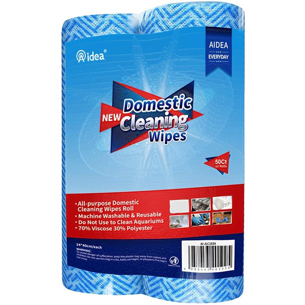 AIDEA Cleaning Wipes, Multi-Purpose Towel Reusable Cleaning Cloths ...