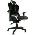 Hanover Commando Ergonomic High-Back Gaming Chair in Black and White ...