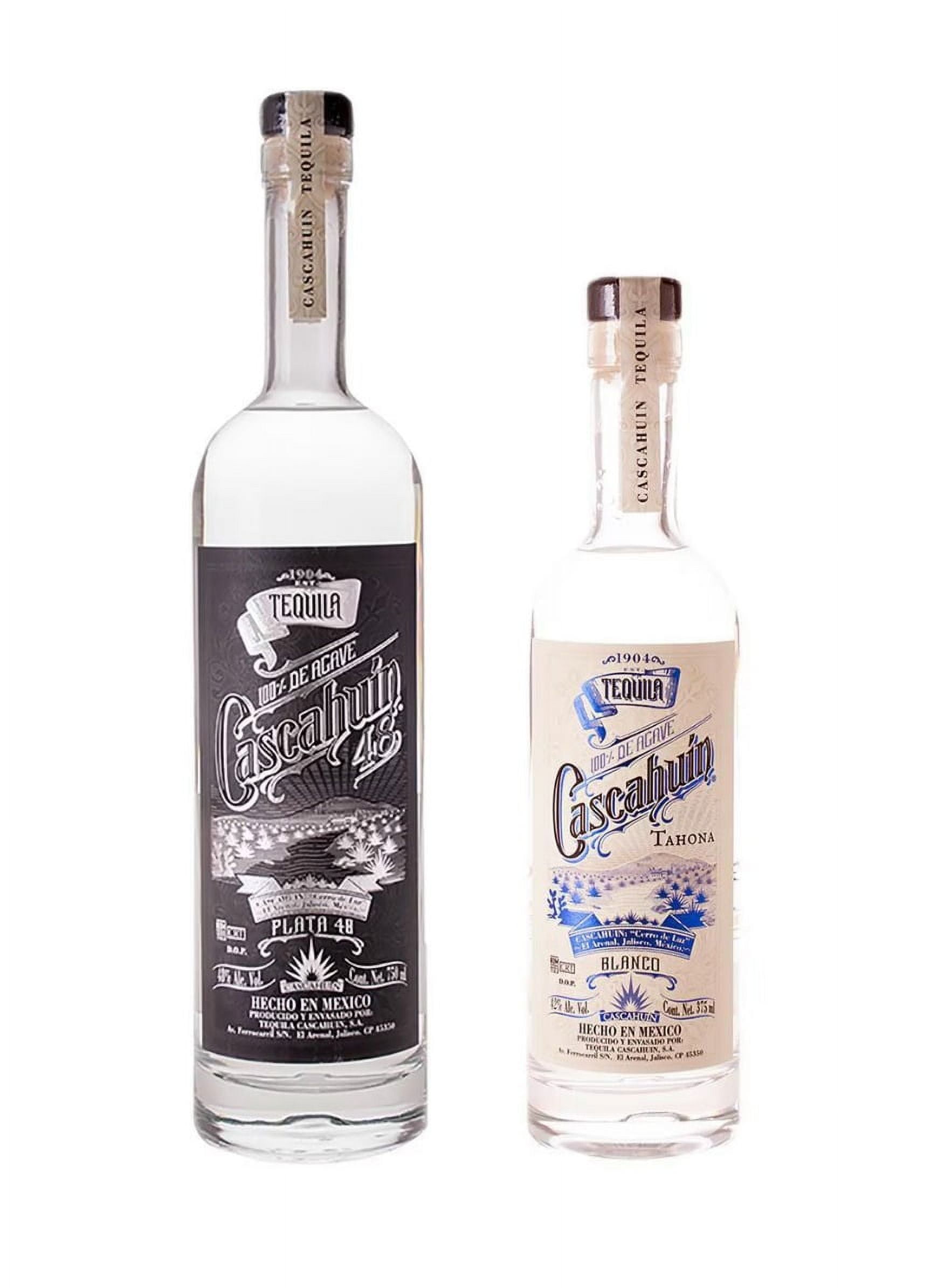 Duo Pack Tequila Cascahuín Plata 750 Ml Blanco Tahona 375 Ml Tequila ...