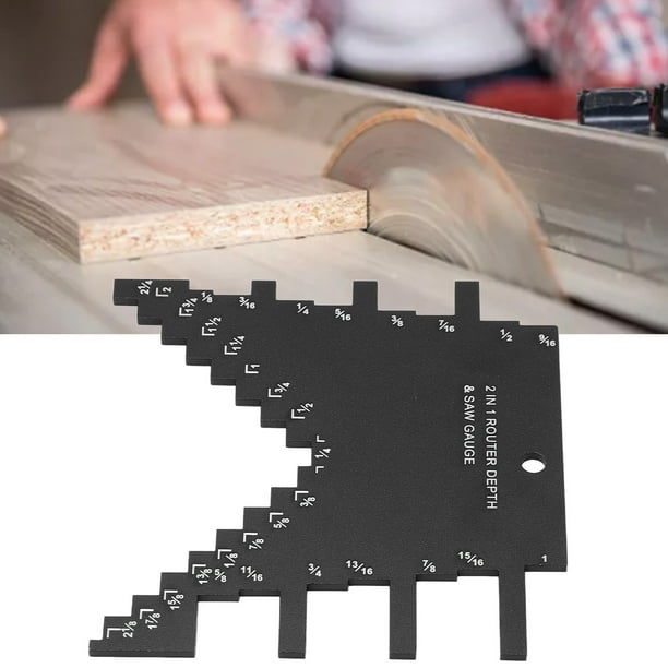 2 In 1 Step Depth Gauge Router Step Depth Gauge Tool 2 In 1 Aluminum ...
