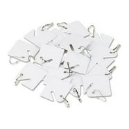 SecurIT Replacement Slotted Key Cabinet Tags, 1 5/8 x 1 1/2, White, 20 ...