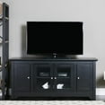 Walker Edison Black Wood TV Stand for TVs Up to 58" - Walmart.com