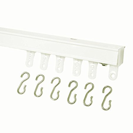 Kirsch 94004 Hand Draw Ceiling Mount Curtain Track Set (21' in 3 ...